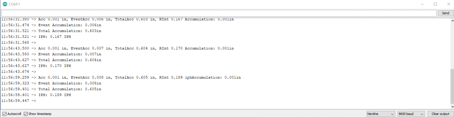 Using Continuous Mode | Rain Sensors